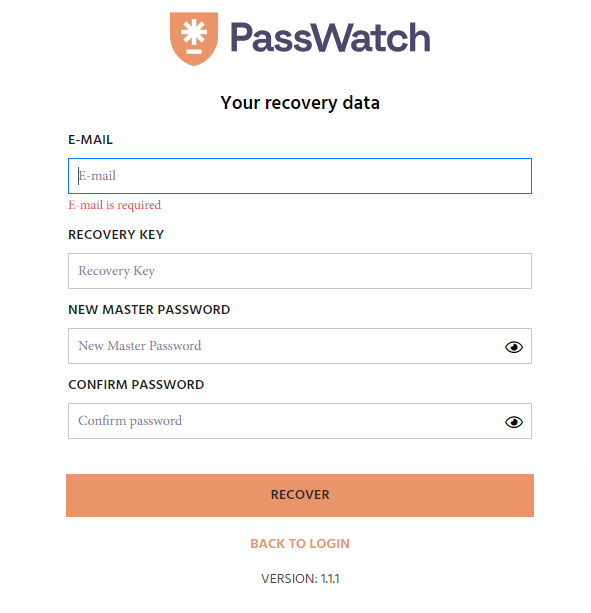 What should I do if I forget my Master Password and Recovery Key ...